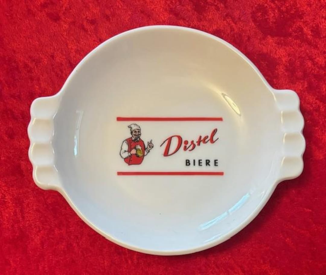 1960'a German Ashtray - Advertising Distel Biere (beer) - in Excellent ...