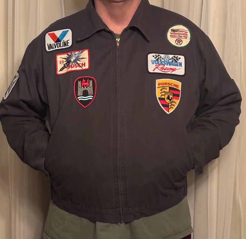 Aramark Mechanics Jacket With VW Theme and 1970’a Patches - Size XL ...