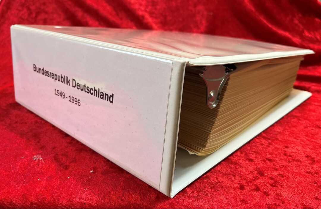GERMANY Stamp Album - 1949-1996 - Contains Over 900 Different Stamps ...