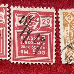 German Stamps - Includes Wechsel Stempel (3 Groschen), Frankfurt ...