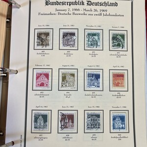 GERMANY Stamp Album - 1949-1996 - Contains Over 900 Different Stamps ...