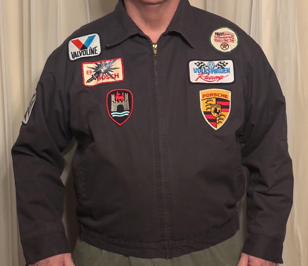 Aramark Mechanics Jacket With VW Theme and 1970’a Patches - Size XL ...