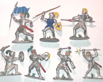 Jean Hoefler Knights Figures - Eight Total - Great Action Poses - West ...