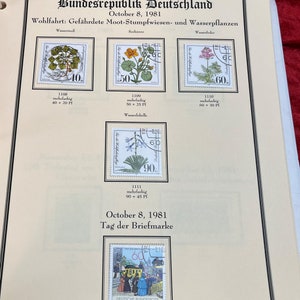 GERMANY Stamp Album - 1949-1996 - Contains Over 900 Different Stamps ...