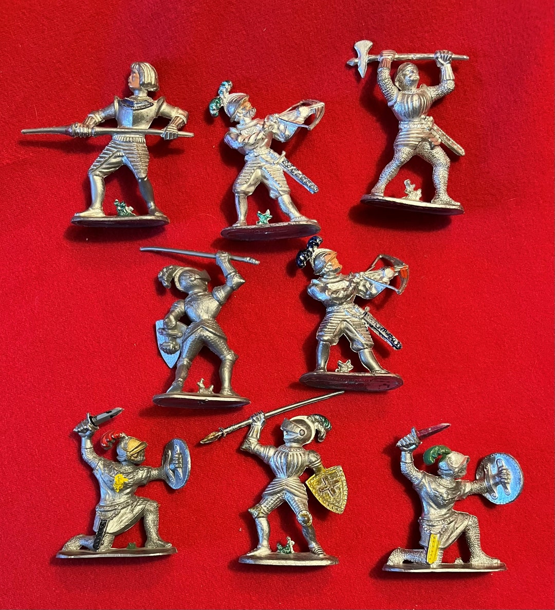 Jean Hoefler Knights Figures Eight Total Great Action Poses West ...