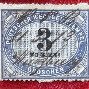 German Stamps - Includes Wechsel Stempel (3 Groschen), Frankfurt ...