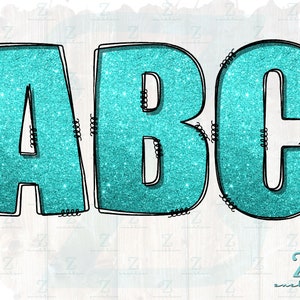 Digital Download - Sublimation PNG - PNG Clipart Bundle Alphabet Pack ...