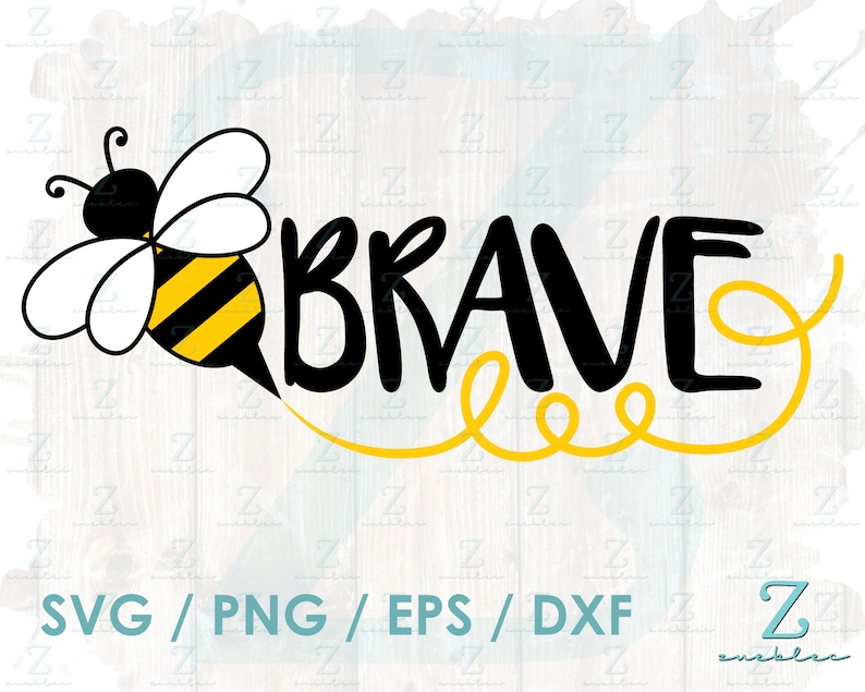 Bumble Bee Brave SVG Bee SVG for Kids Positive Quote SVG - Etsy Canada