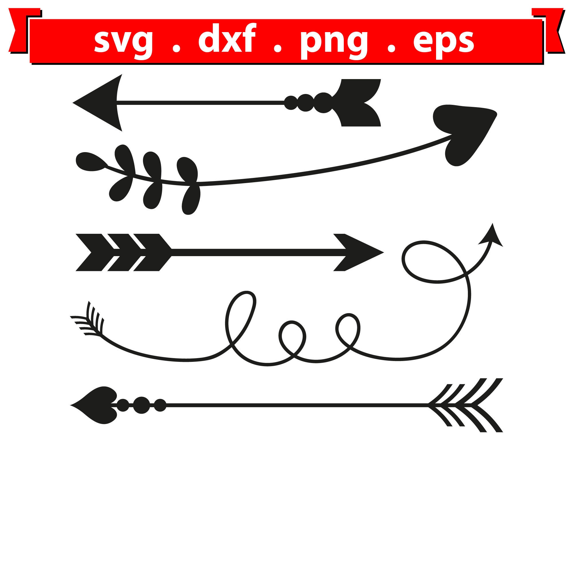 Pfeile SVG-Dateien für Cricut / Silhouette geschnitten Dateien | Etsy