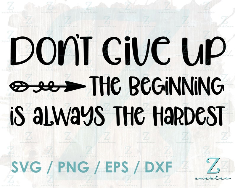 Motivational Quotes SVG Don't Give up SVG Motivational SVG - Etsy