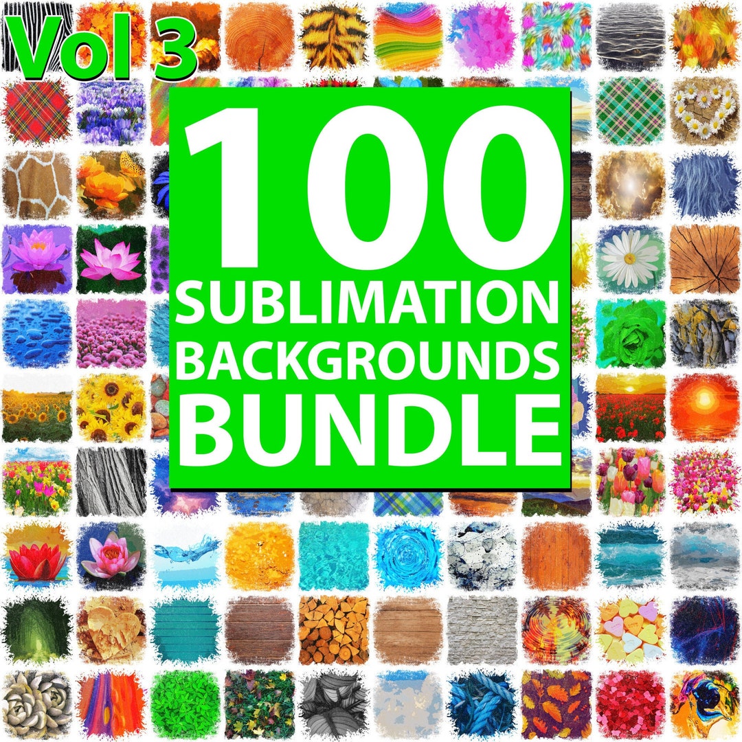 Sublimation Background Bundle Vol 3 100 PNG Sublimation - Etsy