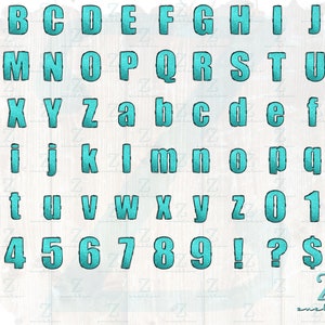 Digital Download - Sublimation PNG - PNG Clipart Bundle Alphabet Pack ...