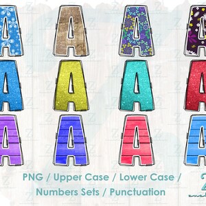 Sublimation Bundle Doodle Letters - 100 Sublimation Bundle Doodle ...