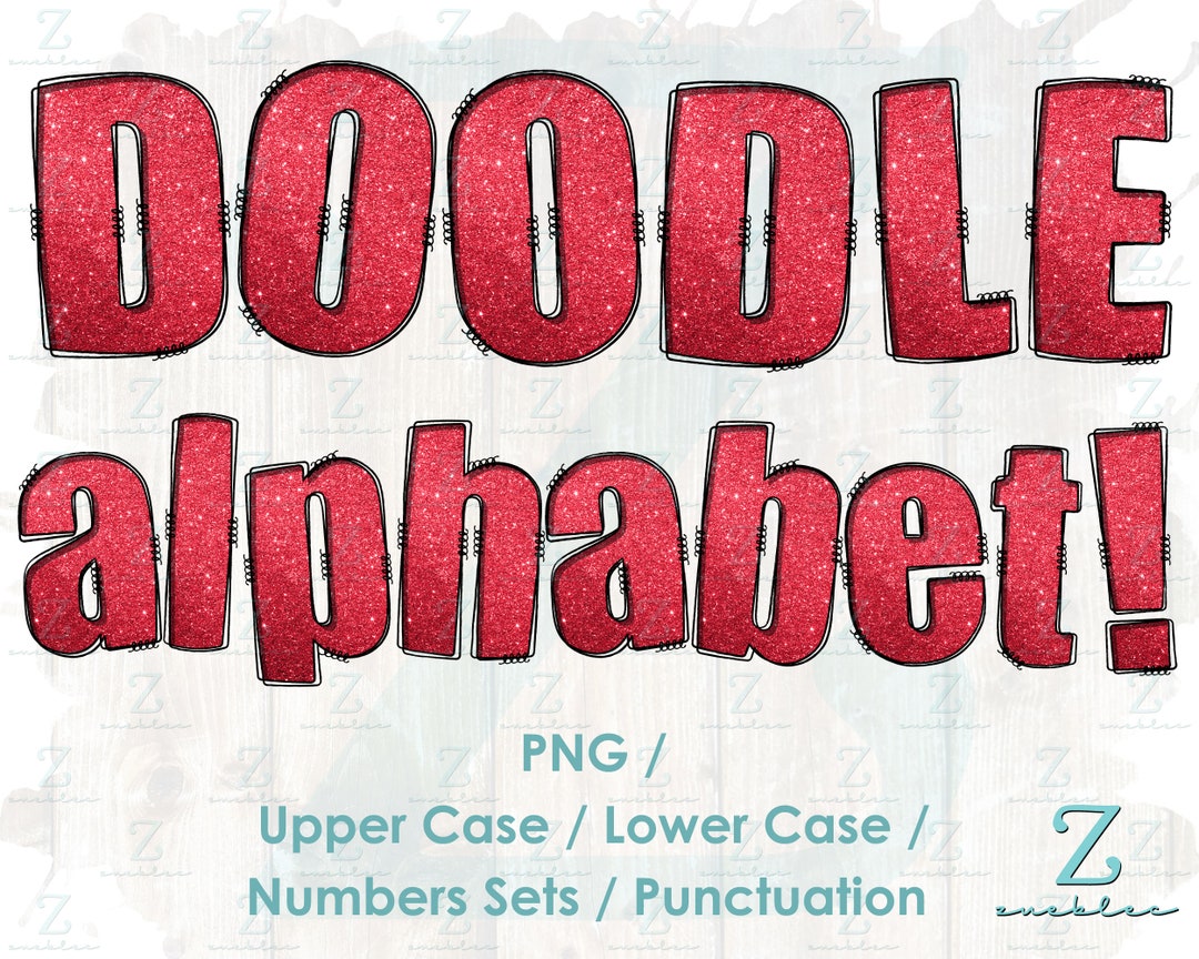 Digital Download - Sublimation PNG - PNG Clipart Bundle Alphabet Pack ...