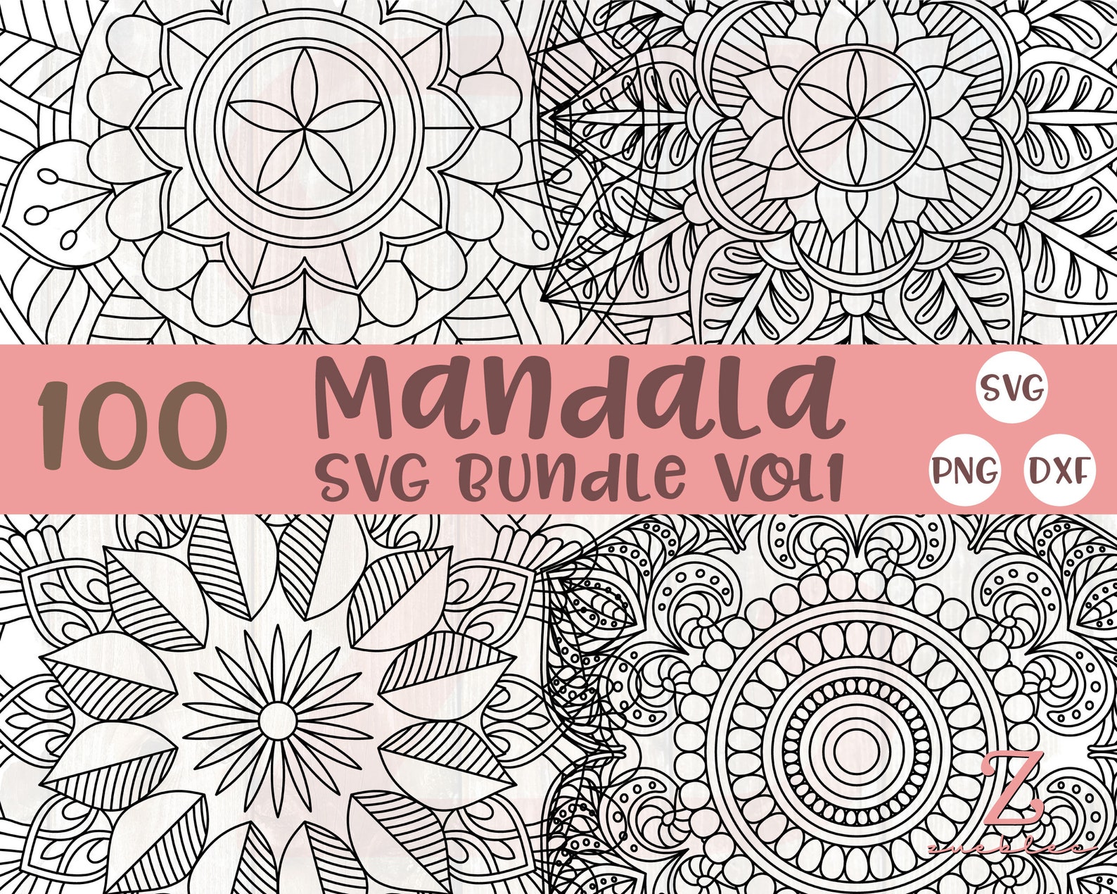 Mandala SVG Bundle 100 Mandala Designs SVG Files for Cricut | Etsy