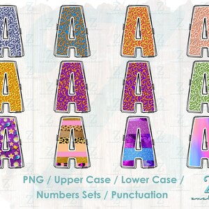 Sublimation Bundle Doodle Letters - 100 Sublimation Bundle Doodle ...