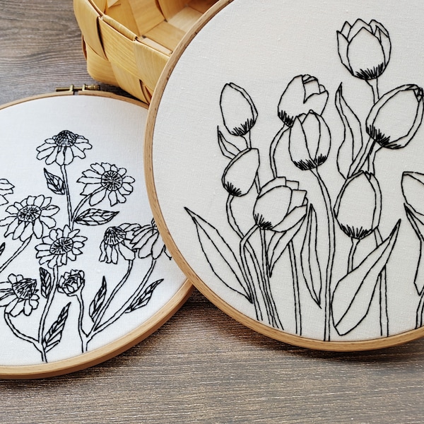 Pre Printed Embroidery Fabric - Etsy