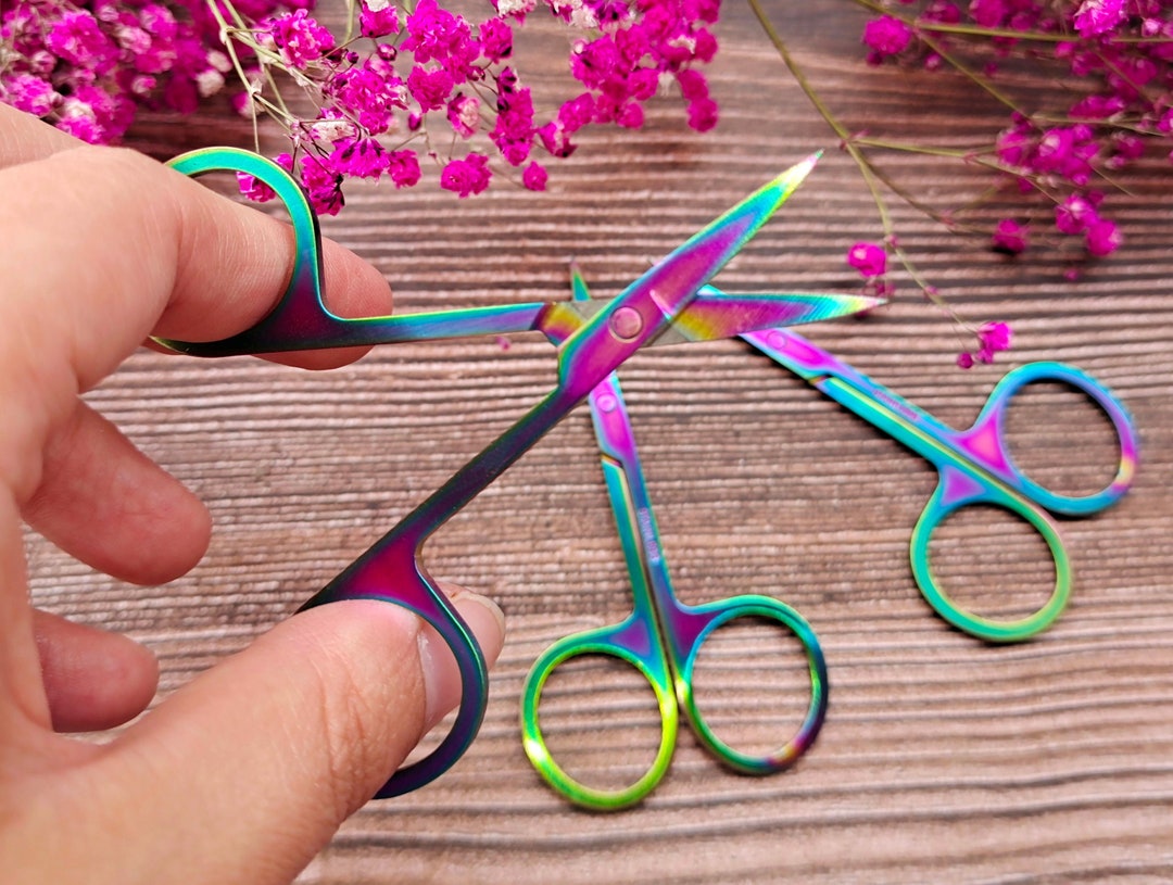 Embroidery Craft Scissors: Rainbow Thread, Floss Scissors - Etsy