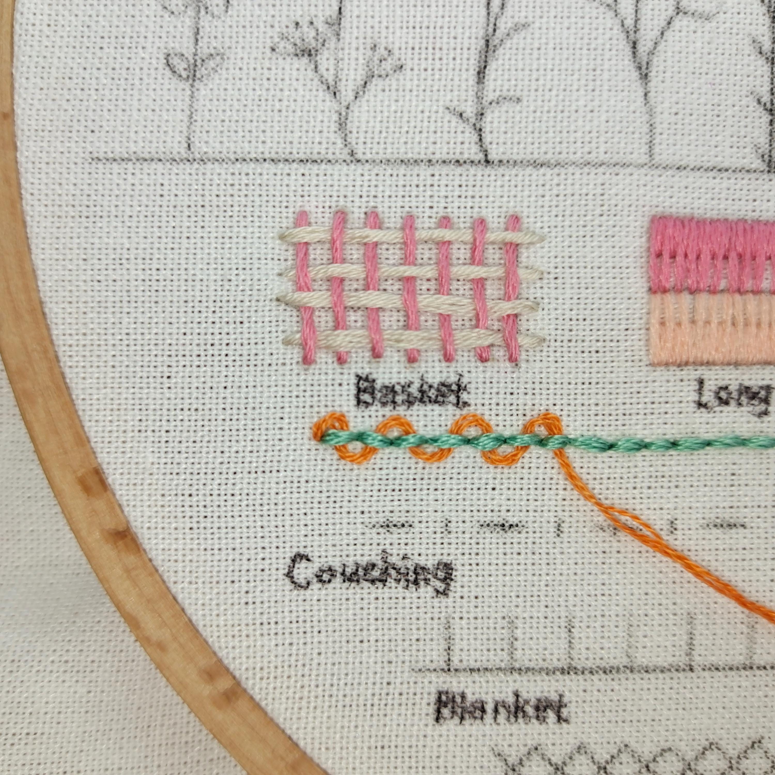 Beginner Embroidery Pattern: Basic Stitches Tutorial (PDF Download) - Etsy