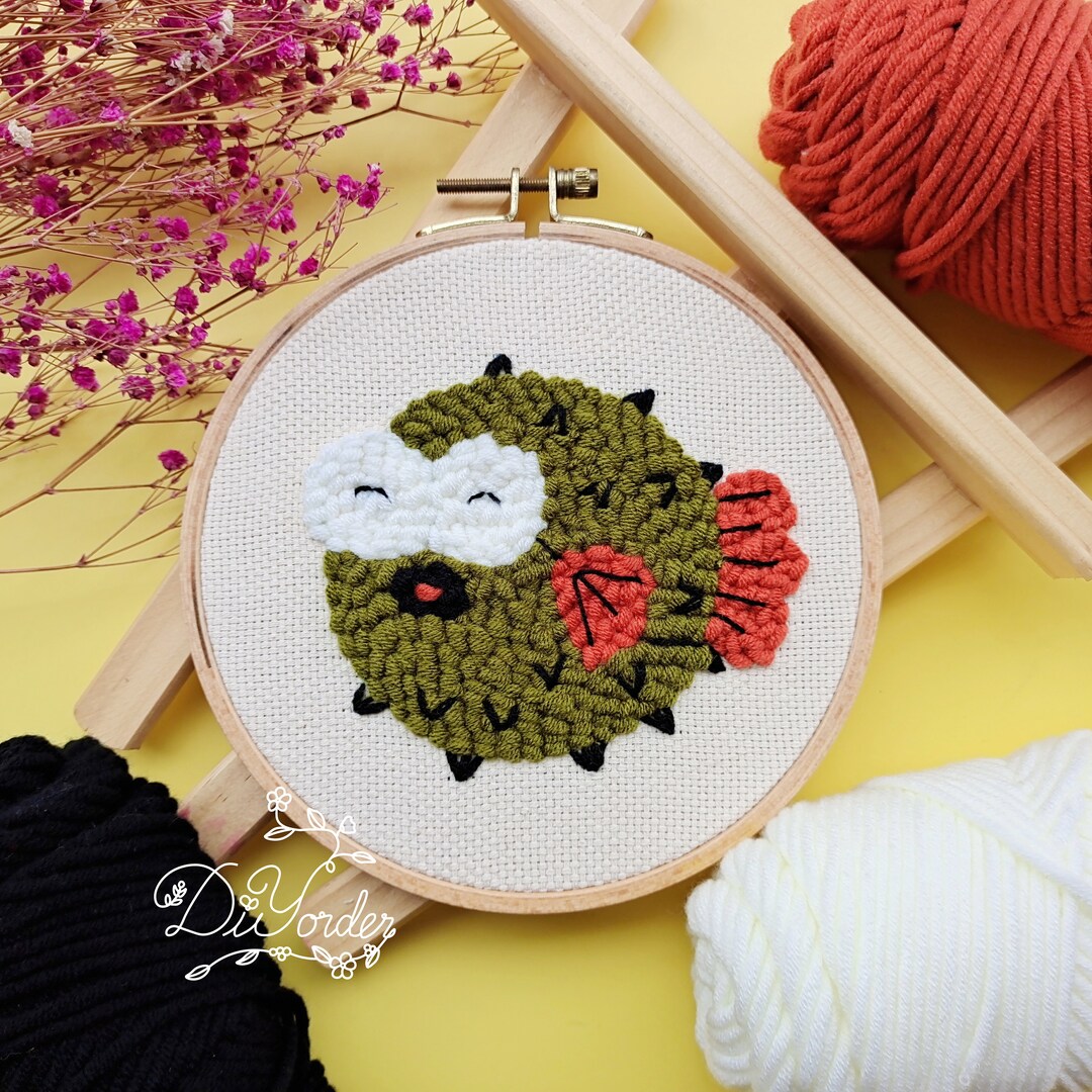 Fish Punch Needle Kit: Kids Sewing Craft, Learn Needlework - Etsy