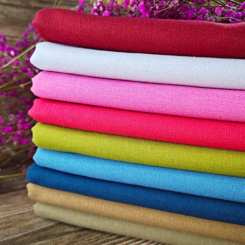 Cotton Linen Blend Fabric - Etsy