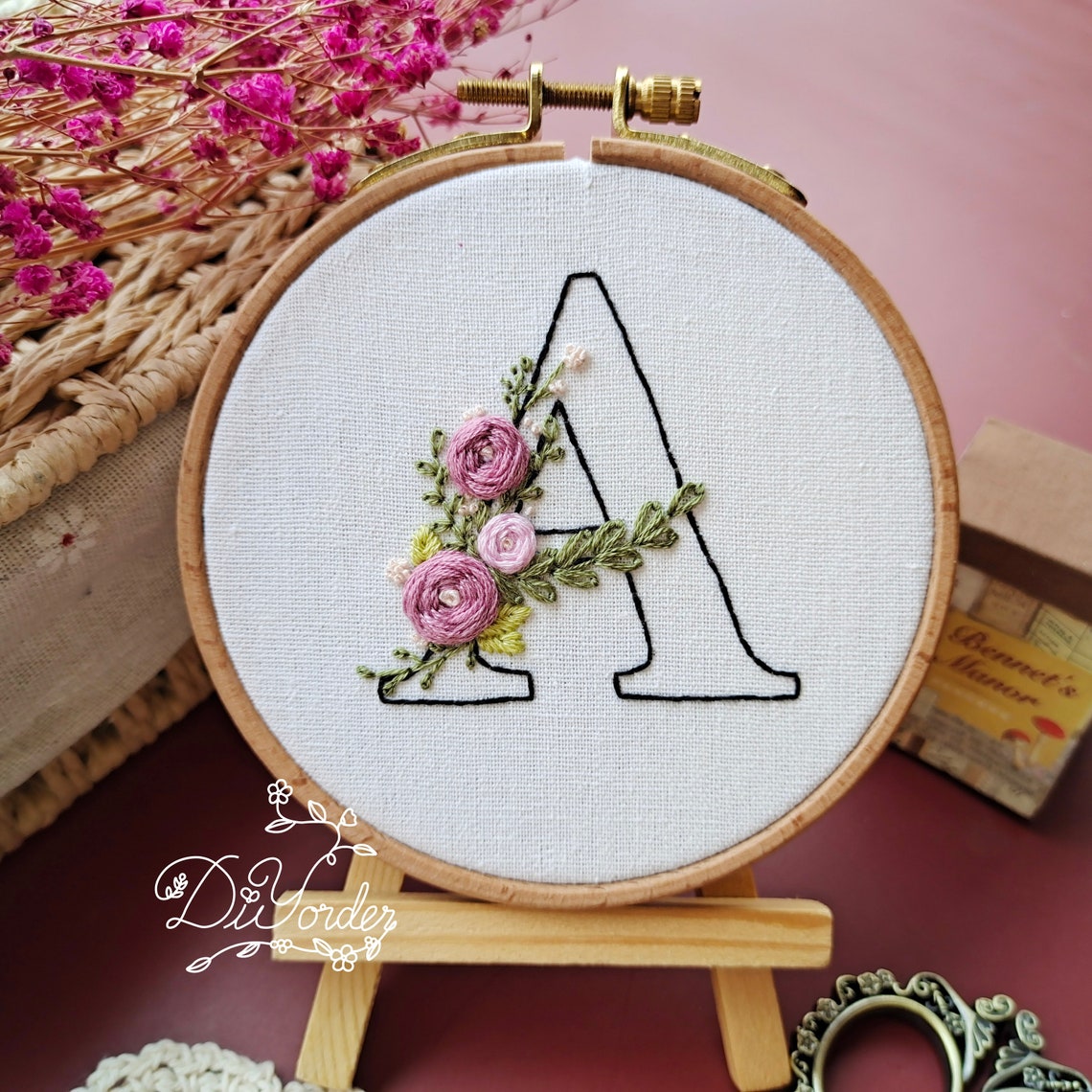 Letter A Embroidery Pattern PDF Embroidery Pattern. Digital - Etsy