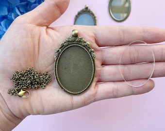 Embroidery Pendant Kit - Etsy