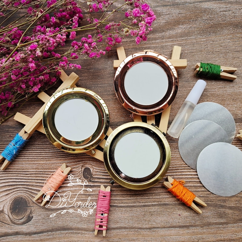Diy Kits Mirror Compact - Etsy