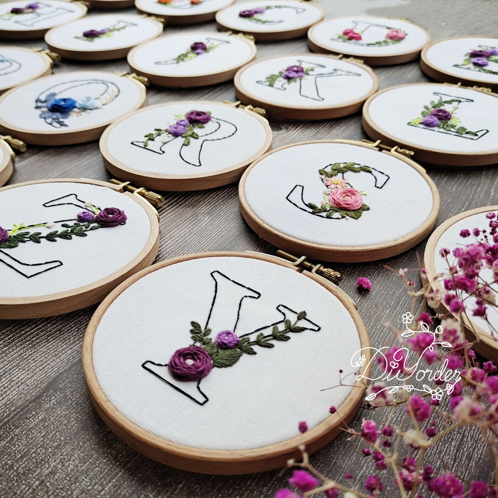 26 Letter A TO Z Embroidery Pattern PDF Embroidery Pattern. - Etsy UK