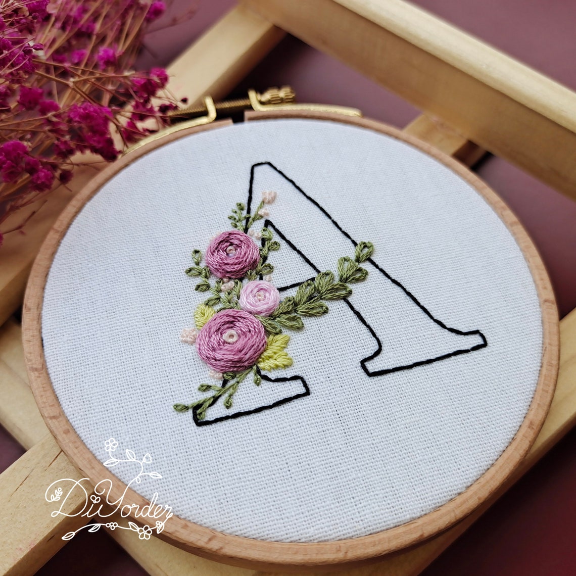 Letter A Embroidery Pattern PDF Embroidery Pattern. Digital - Etsy