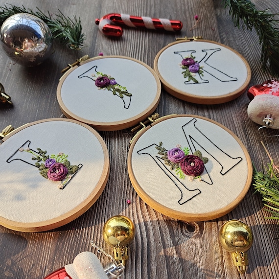 G Letter Embroidery Kit Letter Embroidery Design With - Etsy