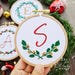 Alphabet Christmas Ornament Kit - Christmas Ornament Embroidery Kit ...