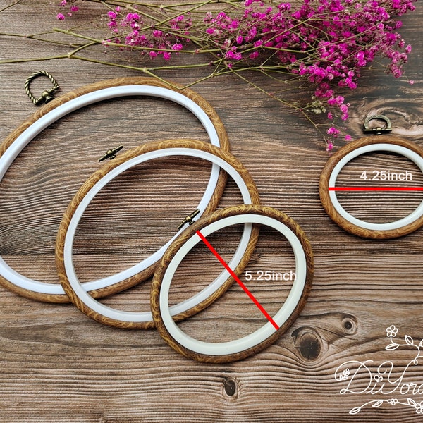 White Plastic Hoop - Etsy
