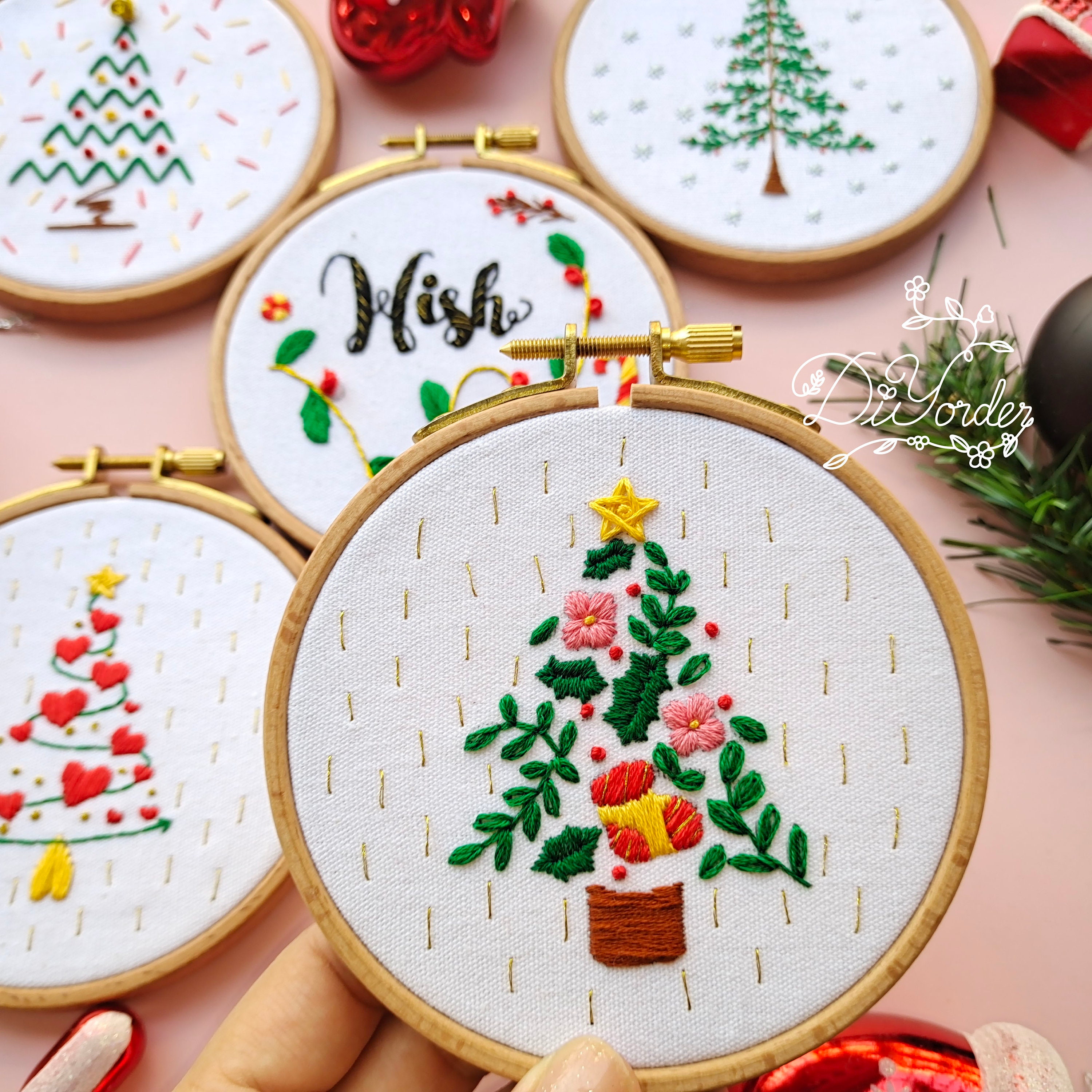 Christmas Tree Embroidery Kit: Beginner DIY Craft - Etsy