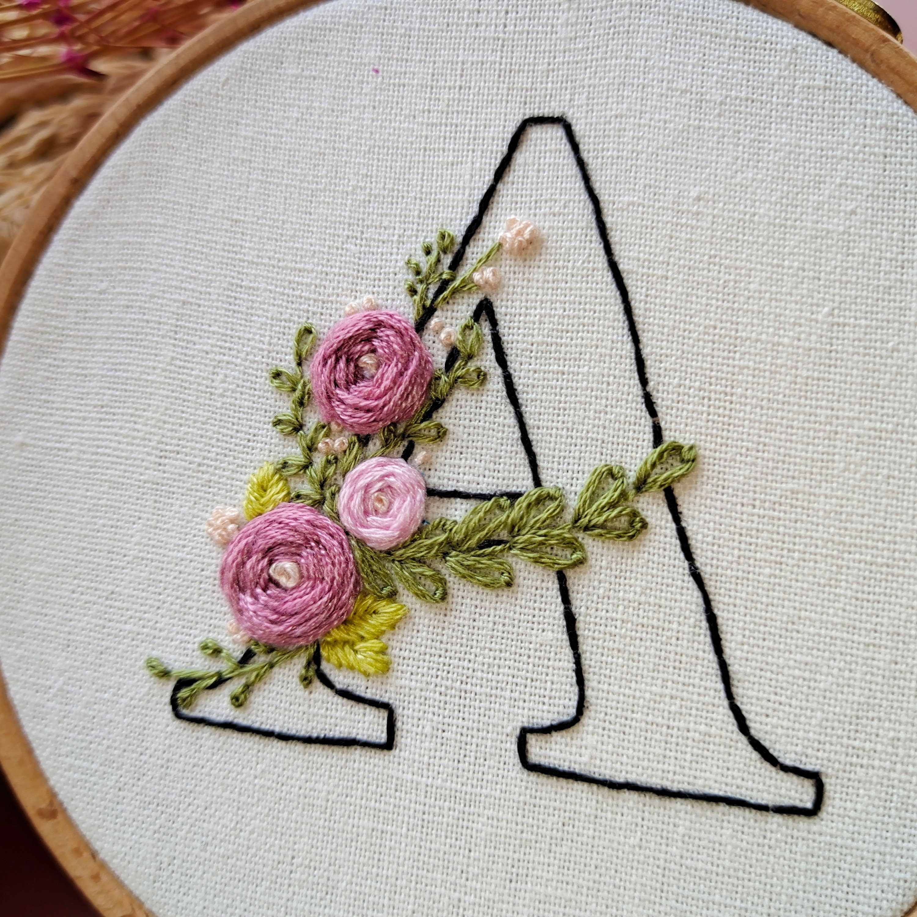Letter A embroidery Pattern PDF Embroidery Pattern. Digital | Etsy