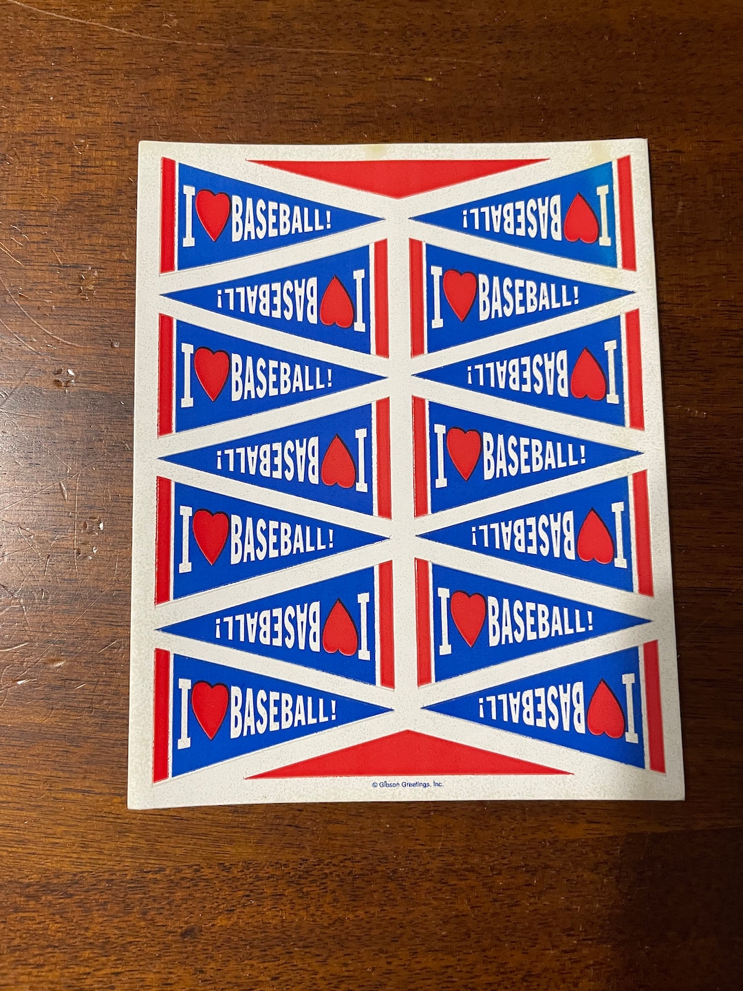Gibson I”heart” Baseball Sticker Sheet - Etsy