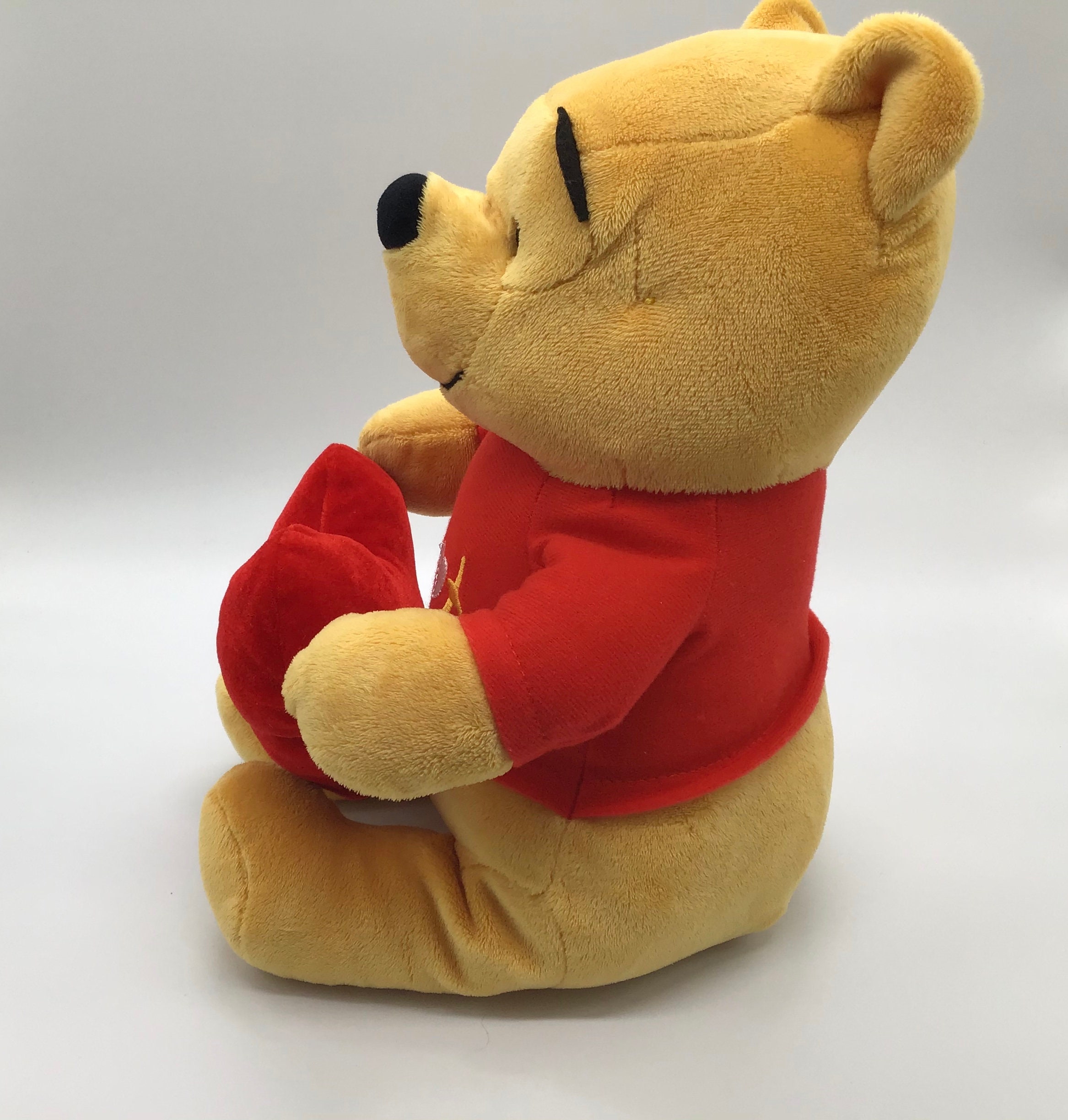 Disneys Winnie the Pooh 11 Plush Sitting Pooh Bear Holding | Etsy