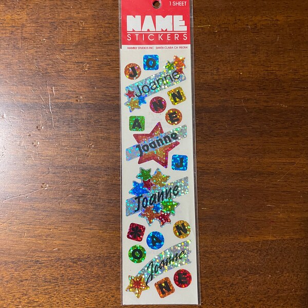 Name Tag Stickers - Etsy