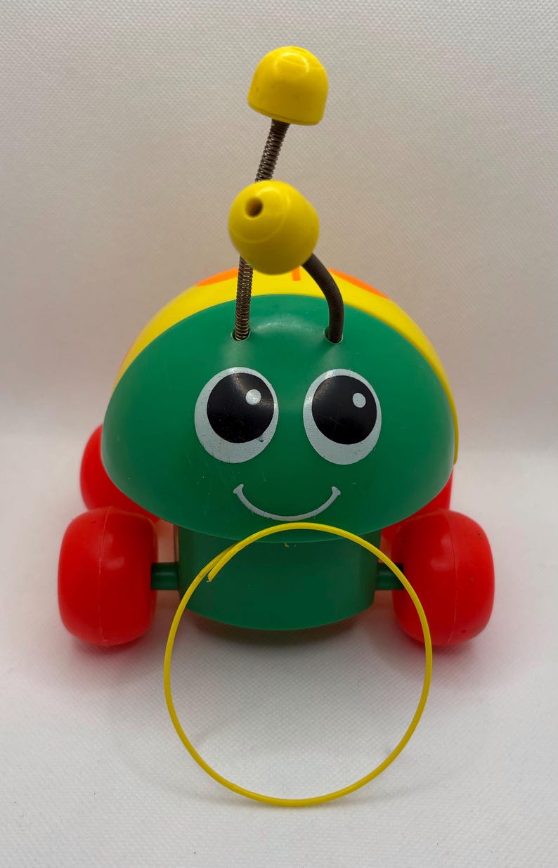 Vintage Fisher Price Lady Bug #695 Pull Toy 1982 - Etsy