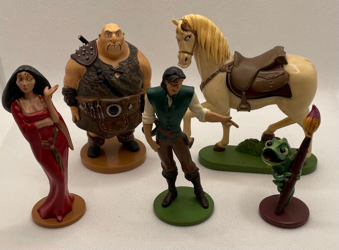Disney Princess Tangled PVC Figures Cake Toppers Lot of 5 - Etsy