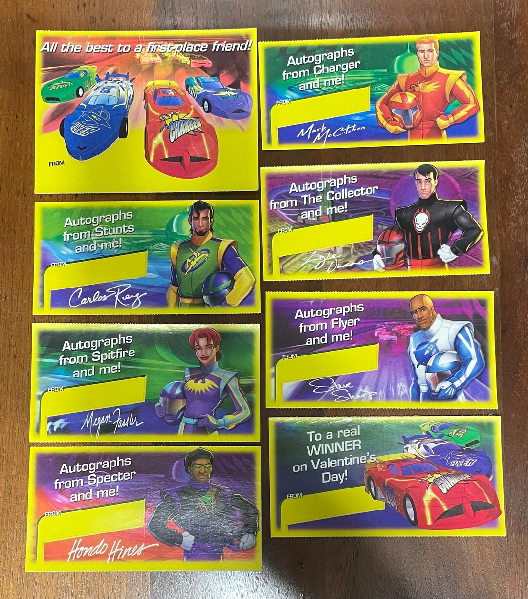 Nascar Racers 8 Valentines Pack ~ 2001 - Etsy