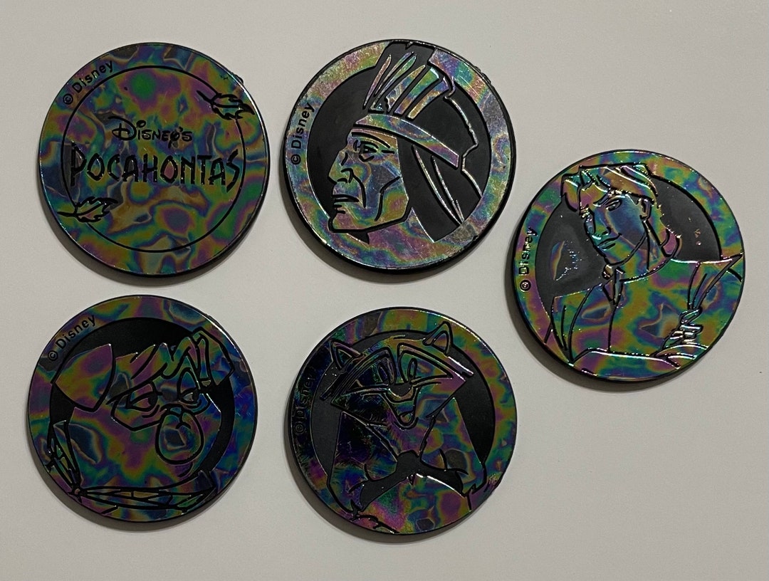 Vintage Lot of 5 Disneys Pocahontas Pogs Slammers 1995 - Etsy