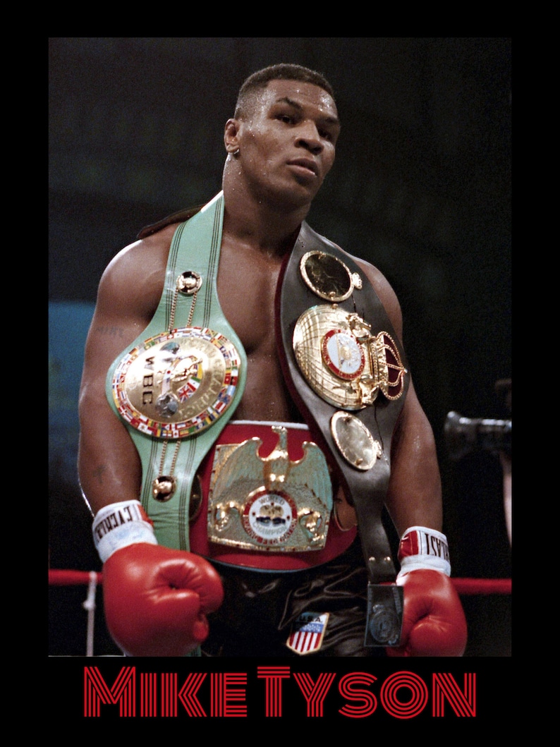 Mike Tyson Heavyweight Champ Boxing Poster Size 18 x 24 | Etsy