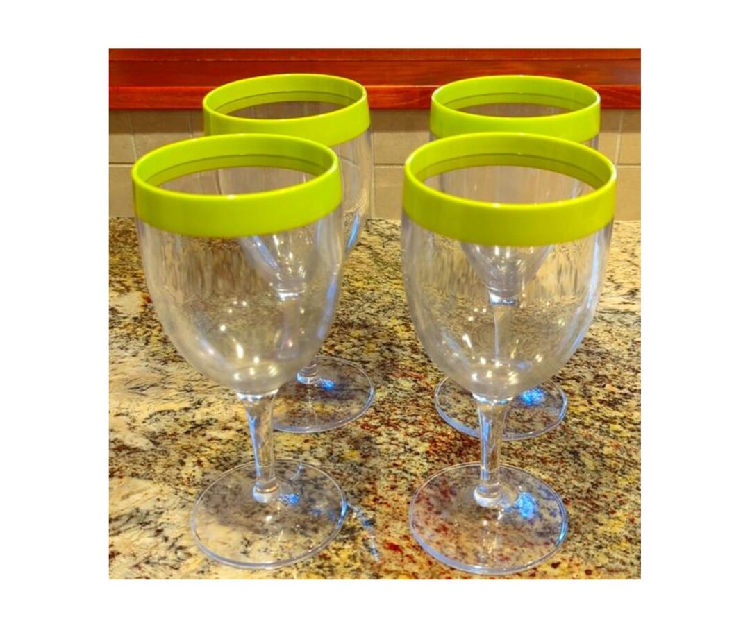 Tupperware Acrylic Wine Glasses 300ml Set of 4 - Etsy