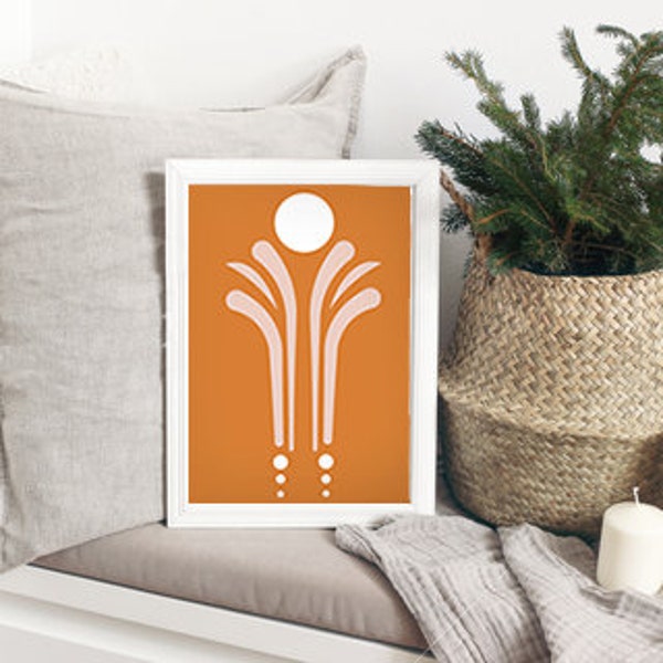 Ochre Wallpaper - Etsy