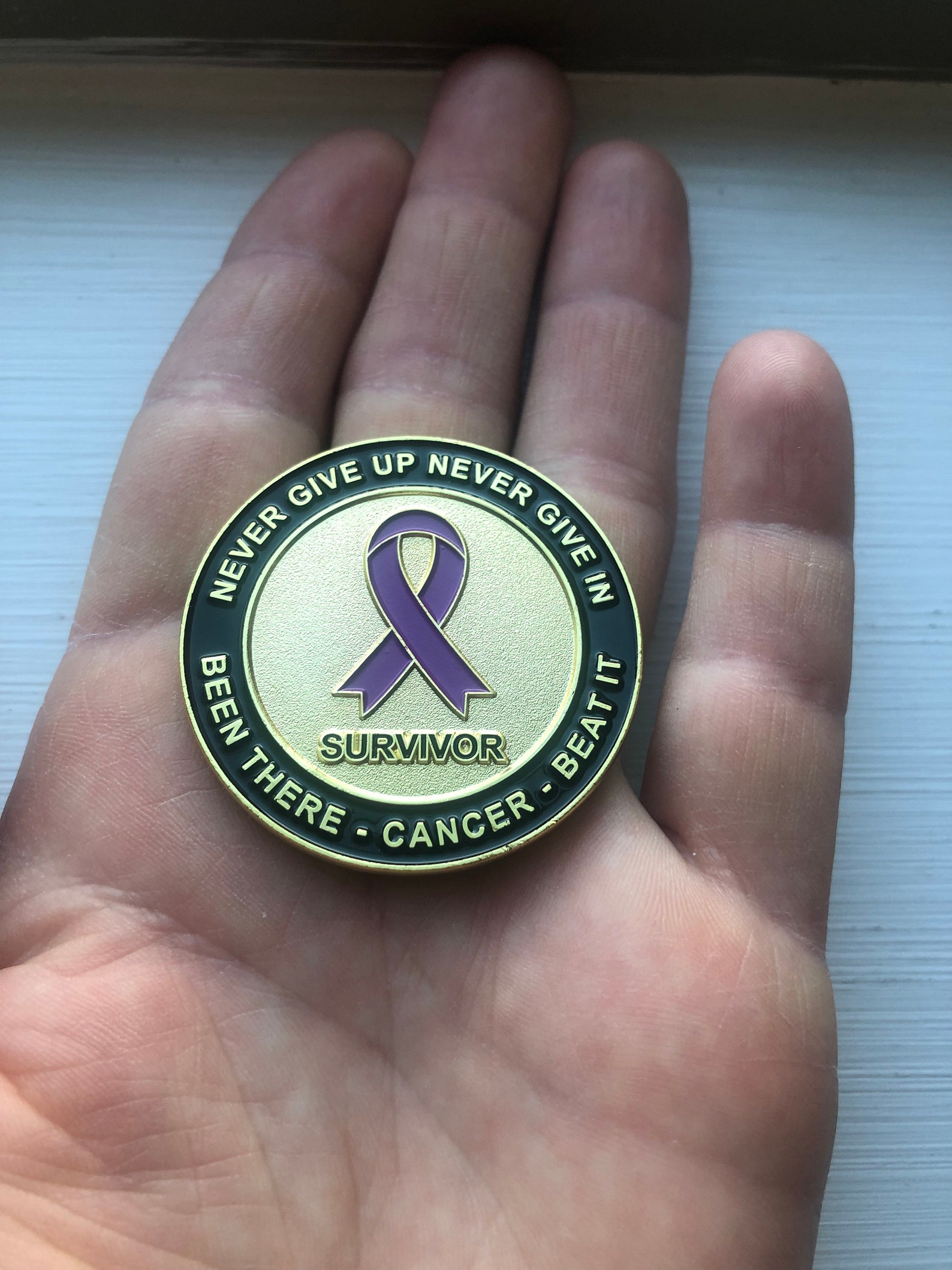 Cancer Survivor Challenge Coin - Etsy