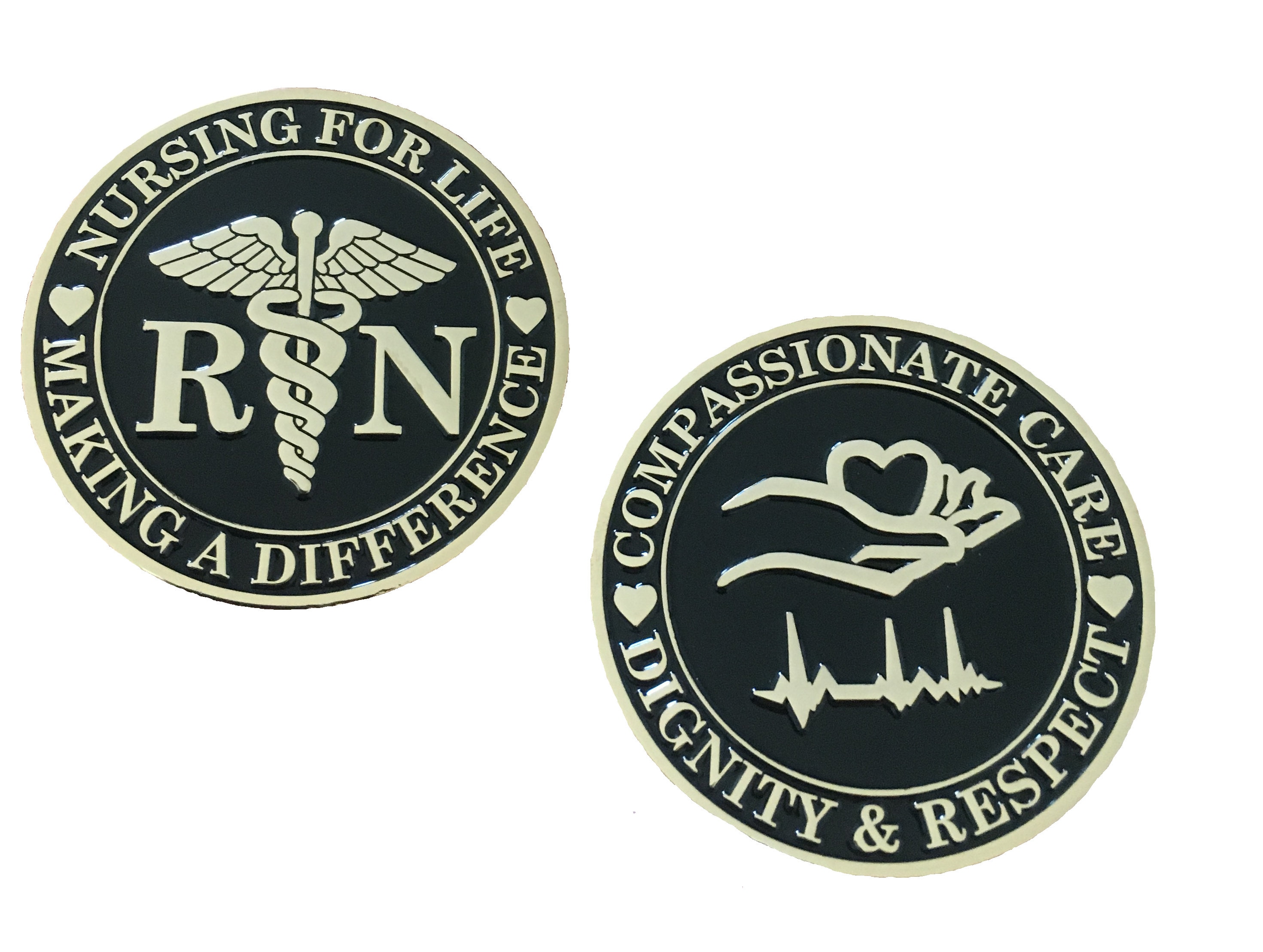 PACK of FIVE- RN Nurse Challenge Coin - Etsy