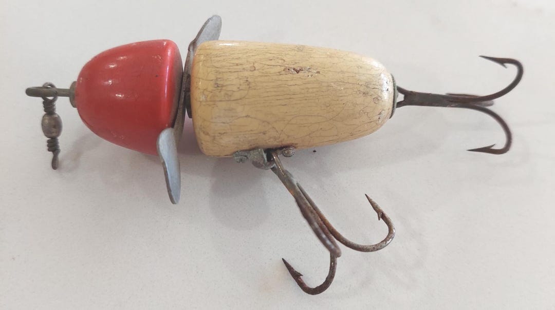 Vintage Pflueger Globe Wooden Floating Spinner Lure - Etsy