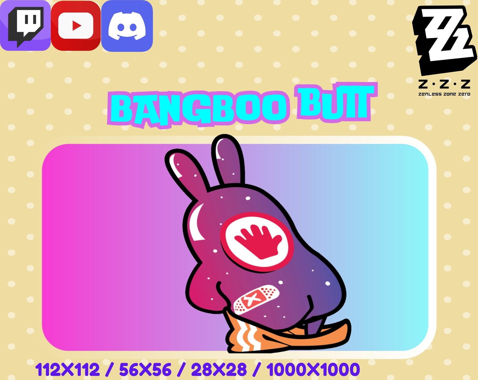 Animated Emote Zenless Zone Zero Twitch Discord Youtube Streaming ...