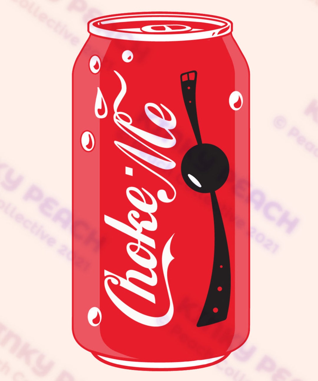 Choke Me Coca-cola Vinyl Kinky BDSM Bondage Sticker - Etsy